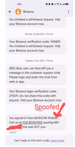 Binance SMS Scam Preys on Bybit Hack Fallout, Tricks Users - DailyCoin