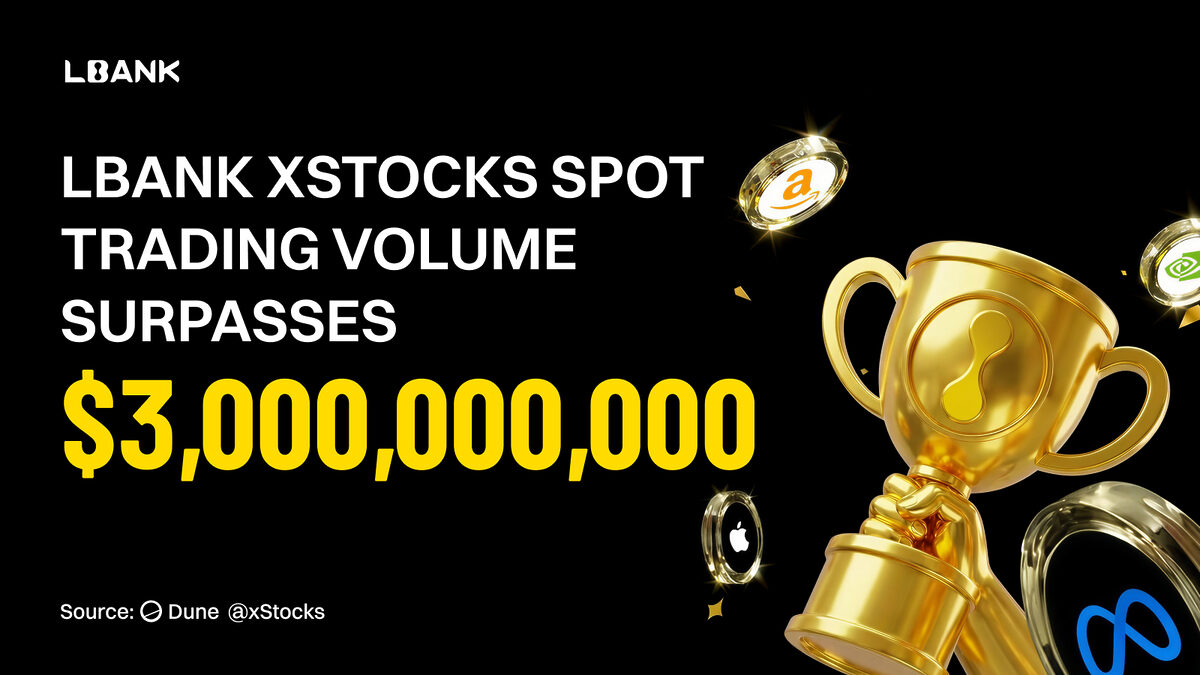 LBank xStock Spot Trading Volume Surpasses $3 Billion, Securing 30% of ...