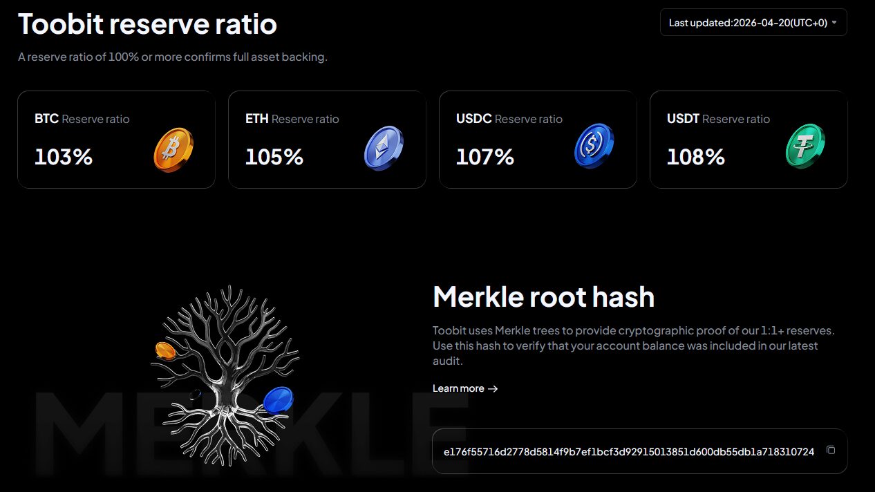 Toobit Rolls Out Sleek New Proof Of Reserves Portal - DailyCoin